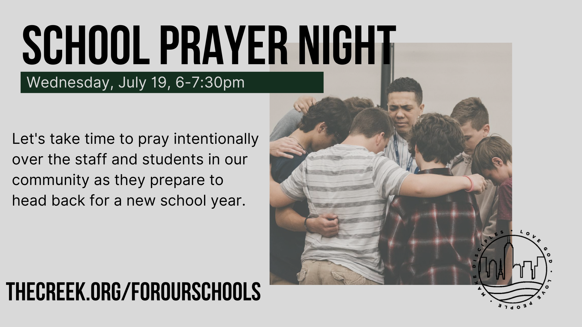 For our Schools | The Creek Church, Indianapolis
